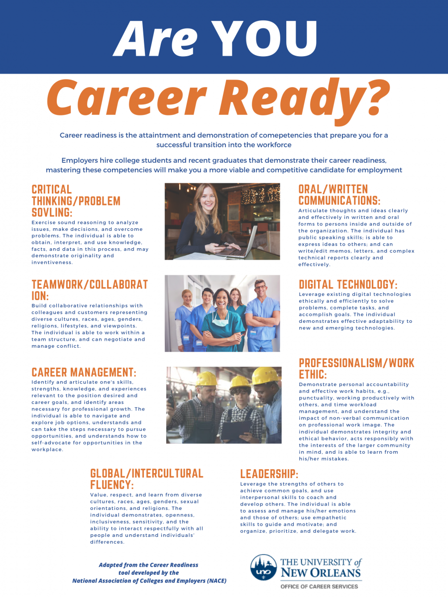 Career Readiness | The University of New Orleans